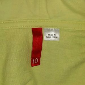 H&M | Tops | Neon Yellow Lightweight Zip Hoodie | Poshmark